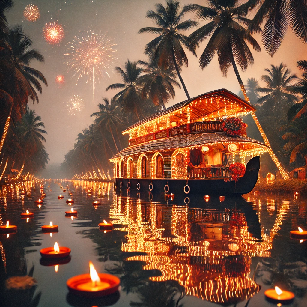 Deepawali boat house stay in Alleppey and Nileshwar - Houseboat ...